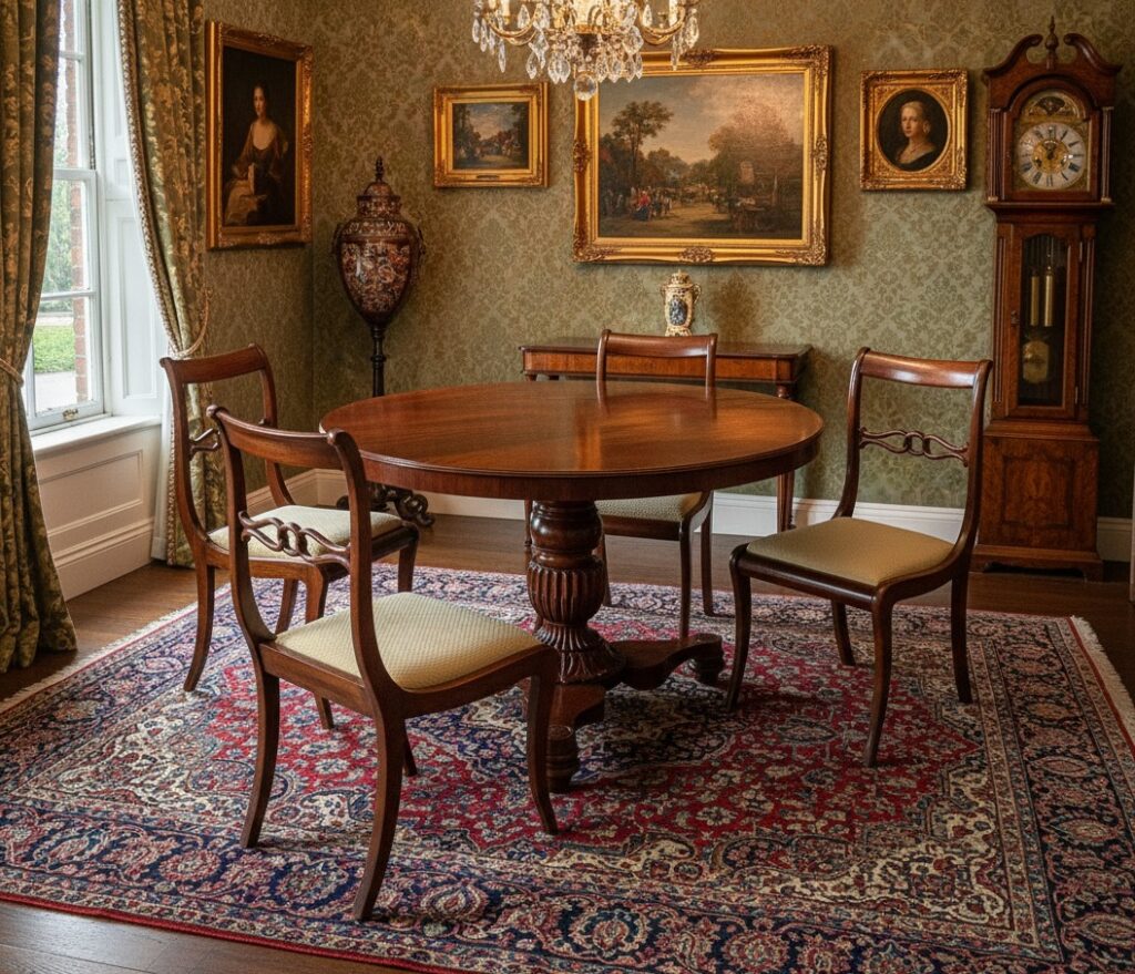 Victorian Table and Chairs - Antique Furniture